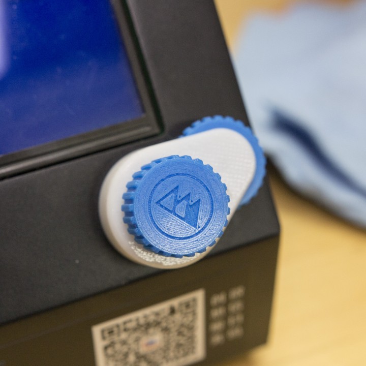 3D Printable 3D Printer Gear Knob with Fine Tuning Dial by Devin ...