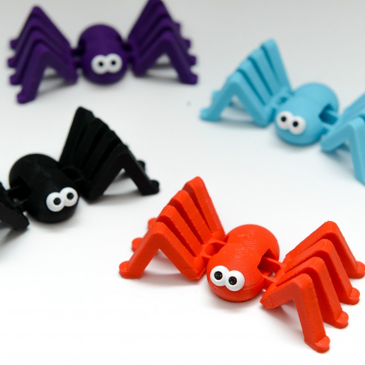 3D Printable Scary Spiders Go Trick or Treating! by Clockspring