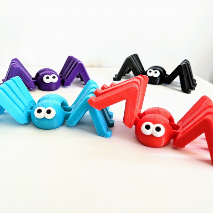 3D Printable Scary Spiders Go Trick or Treating! by Clockspring