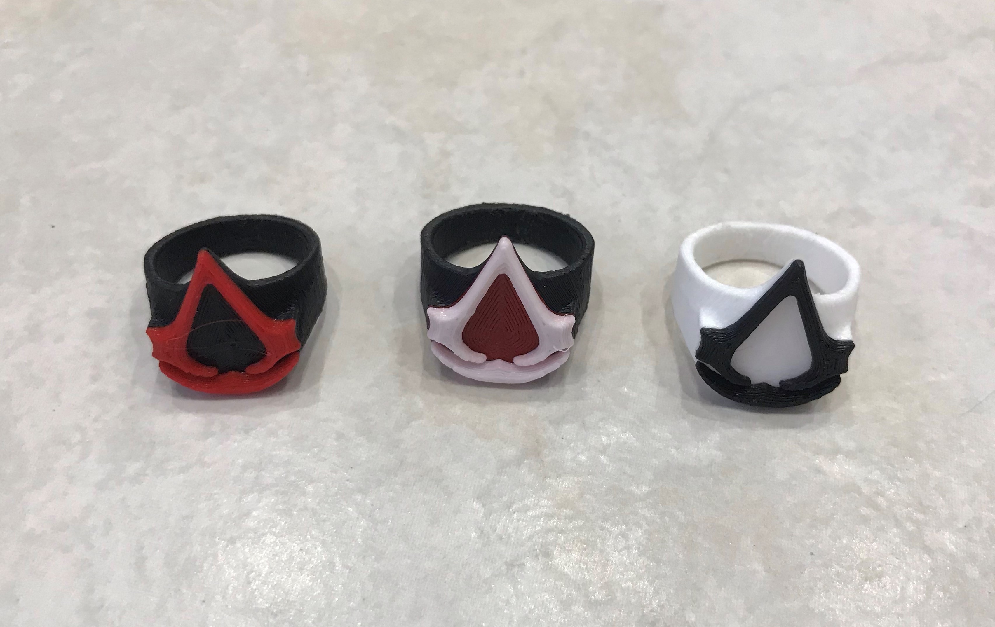 3D Printable Assassins Creed Ring by Printed Obsession