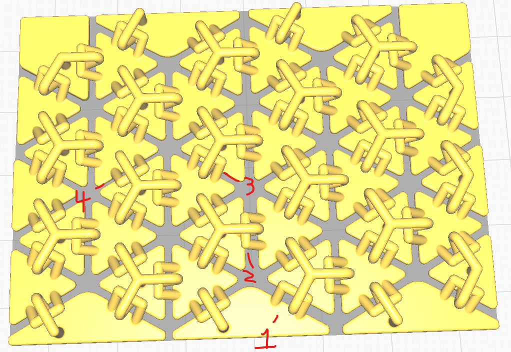 3D Printable Triangle Mesh Fabric by Devin Enrique Büchele de Montes