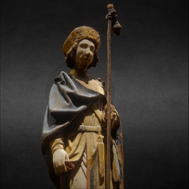 3D Printable Saint Roch by Marchal Geoffrey