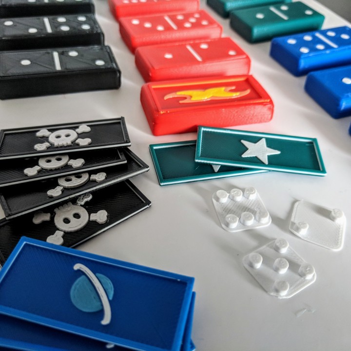 3D Printable Custom Pro Domino Set by Clockspring