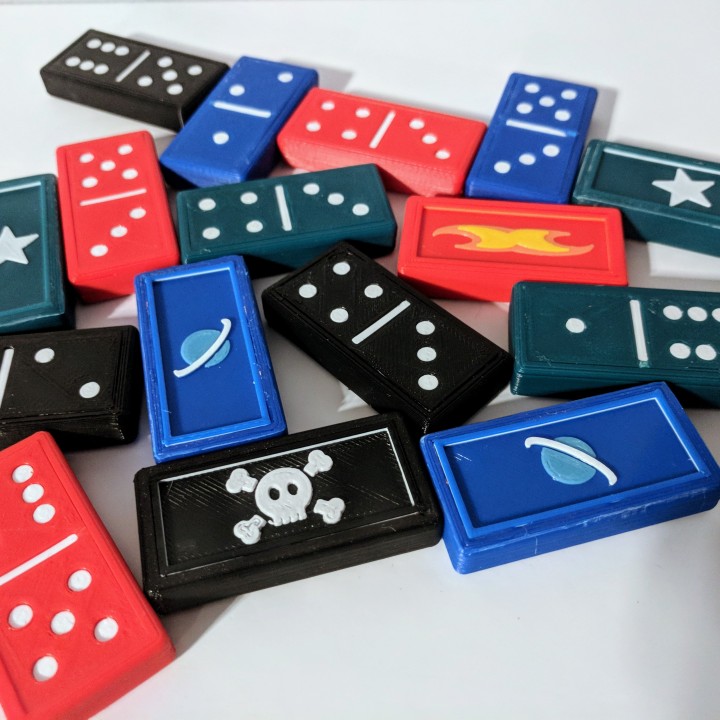 3D Printable Custom Pro Domino Set by Clockspring