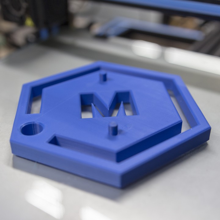 3D Printable MatterHackers Pegboard Logo by Devin Enrique Büchele de Montes