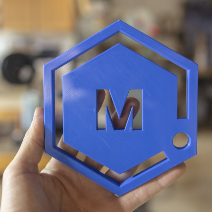 3D Printable MatterHackers Pegboard Logo by Devin Enrique Büchele de Montes