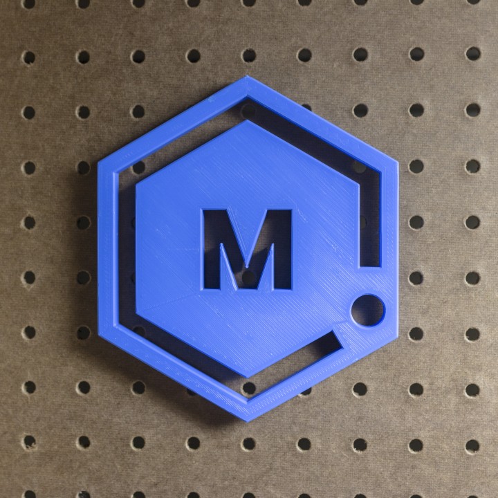 3D Printable MatterHackers Pegboard Logo by Devin Enrique Büchele de Montes