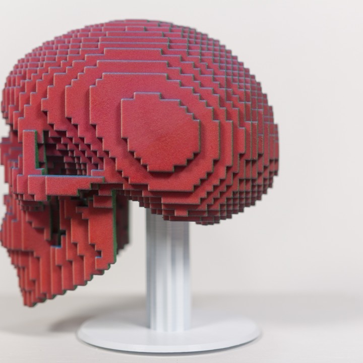 3D Printable Voxelized Skull by Devin Enrique Büchele de Montes 3D Printable Voxelized Skull by Devin Enrique Büchele de Montes