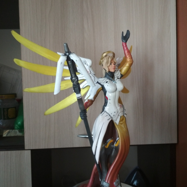 3D Print of Overwatch - Mercy Full Figure - 30 cm tall by RUSich101