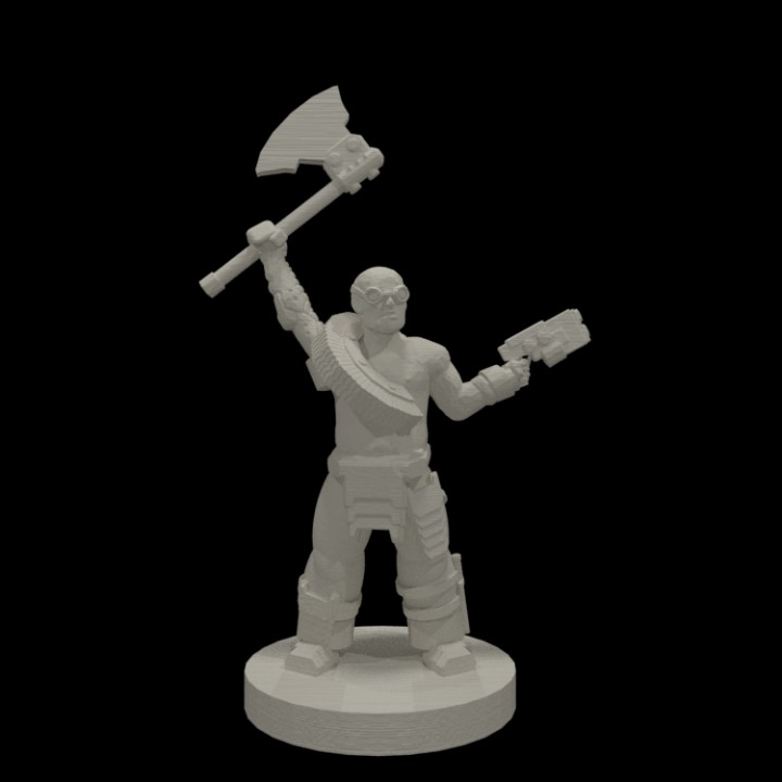 3D Printable Wasteoid Scrapper (18mm scale) by Arian Croft