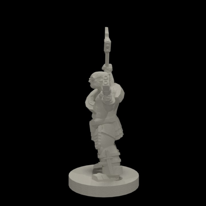 3D Printable Wasteoid Scrapper (18mm scale) by Arian Croft