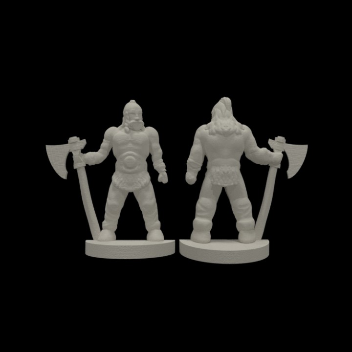 3D Printable Berserker (18mm scale) by Arian Croft