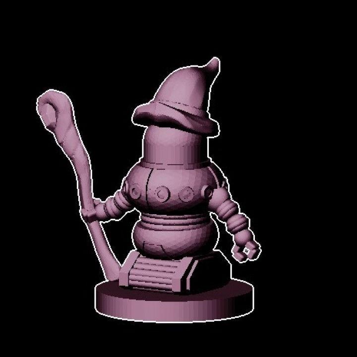 3D Printable RoboWizard (18mm scale) by Arian Croft