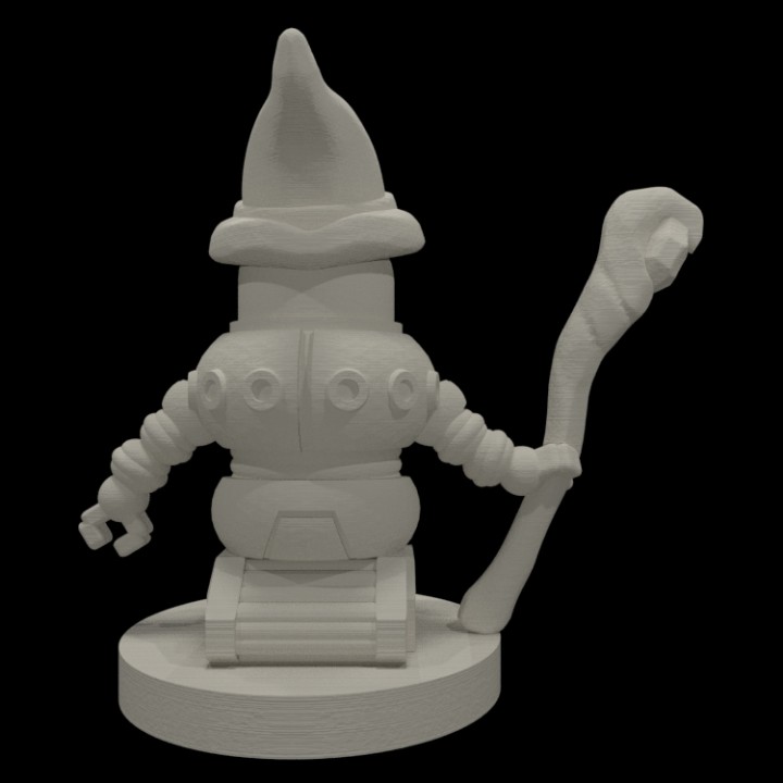 3D Printable RoboWizard (18mm scale) by Arian Croft