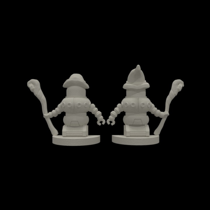 3D Printable RoboWizard (18mm scale) by Arian Croft