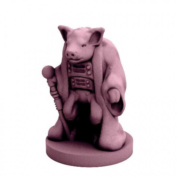 3D Printable Pigman Mage (18mm scale) by Arian Croft