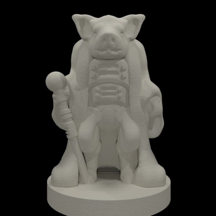 3D Printable Pigman Mage (18mm scale) by Arian Croft