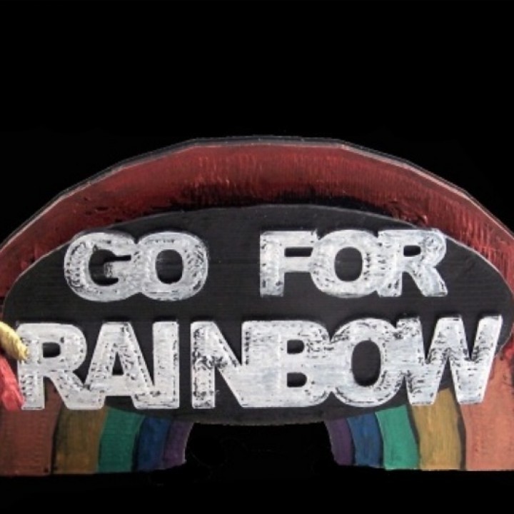 3D Printable Go For Rainbow by Arian Croft