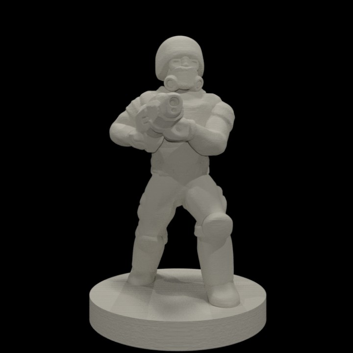 3D Printable Colonial Soldiers (18mm Scale) by Arian Croft