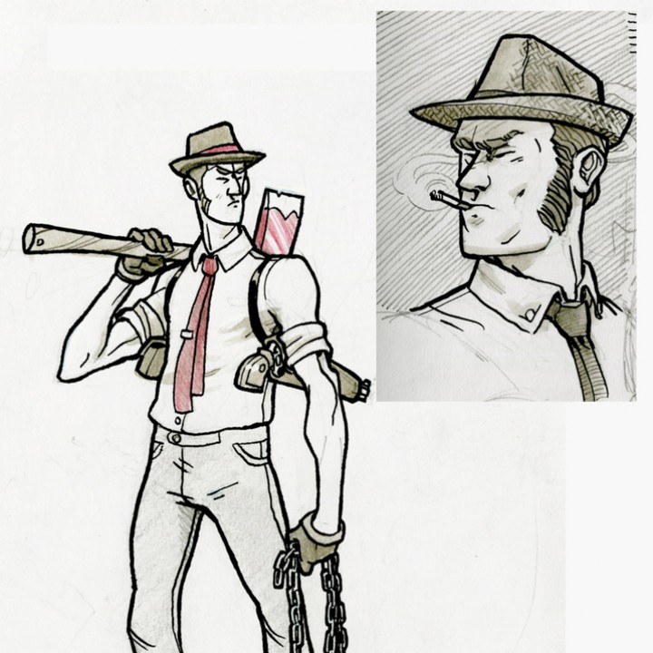 3D Printable Lost Agency Stencil by Arian Croft