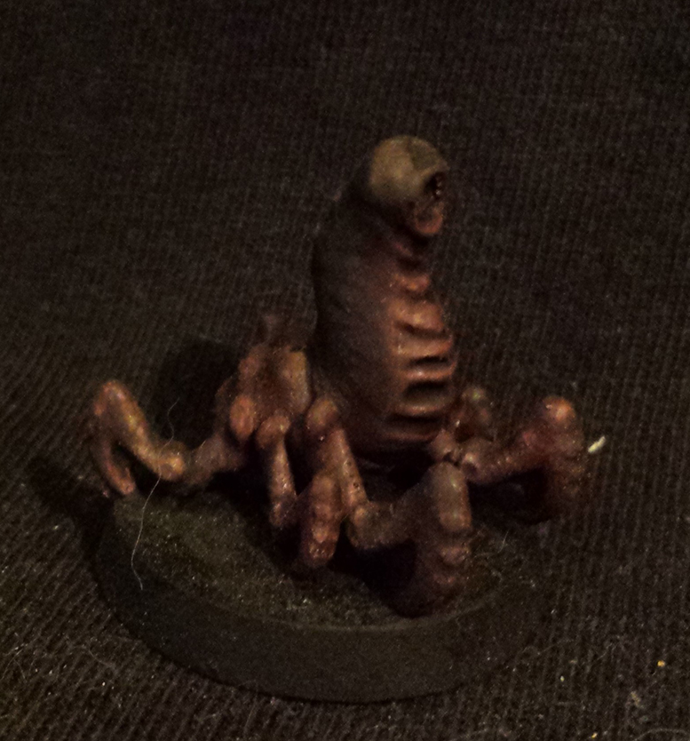 3D Printable Cave Worm, 28mm Miniature by Arian Croft