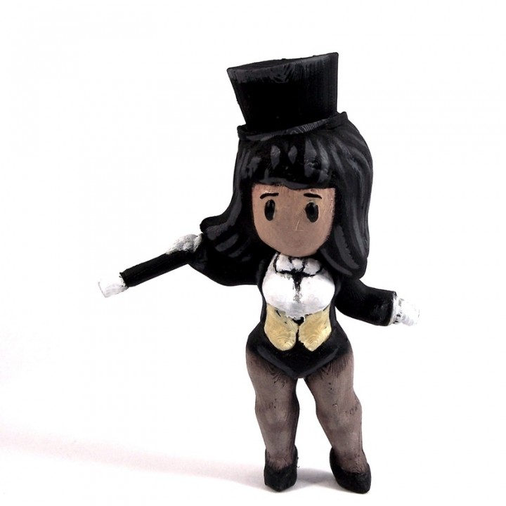 3D Printable Zatanna Zatara, Scribblenauts Diorama by Arian Croft