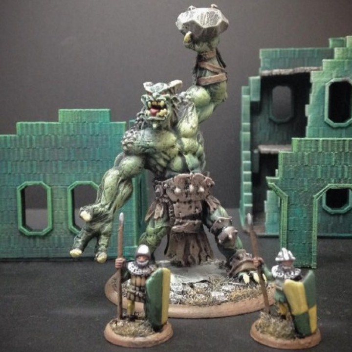 3D Printable Recessed Monster Bases (15mm scale) by Arian Croft