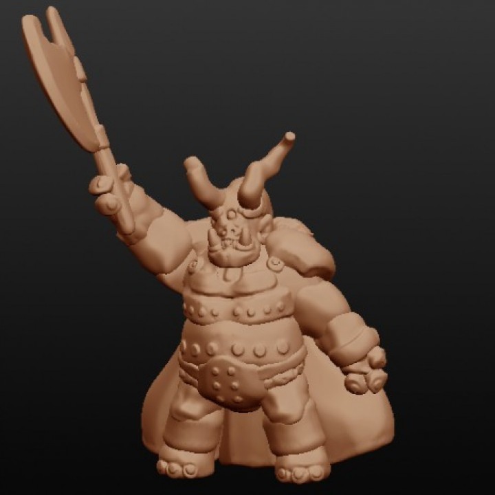 3D Printable Dreth Warlord (18mm scale) by Arian Croft
