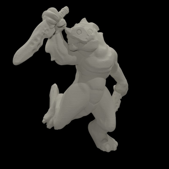 3D Printable Slisk Warriors (15mm scale) by Arian Croft