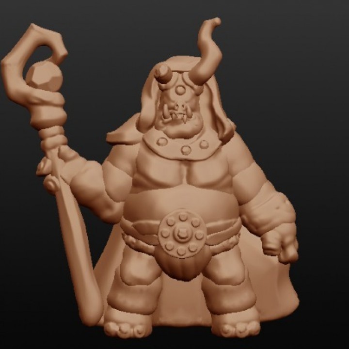 3D Printable Dreth Warlock (18mm scale) by Arian Croft