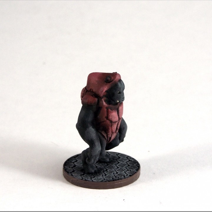 3D Printable Hom, Mowga Diplomat, 28mm Miniature by Arian Croft