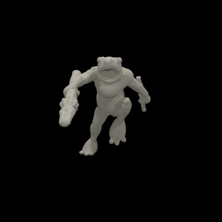 3D Printable Krogg Swamp Stalkers (15mm scale) by Arian Croft