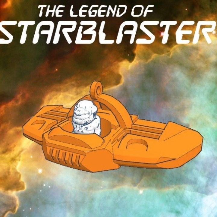3D Printable Starblaster Ornament by Arian Croft