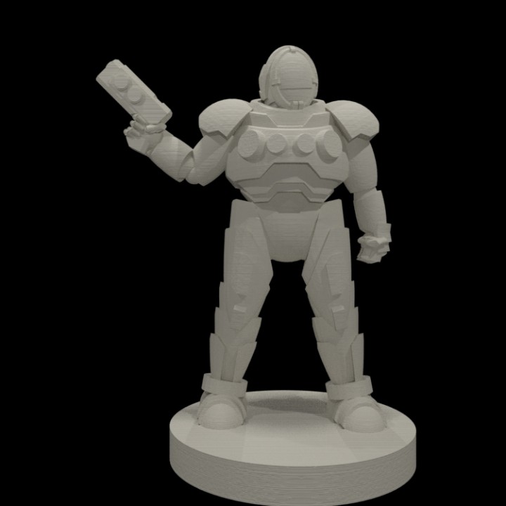 3D Printable TinkerCAD Power Armored Trooper by Arian Croft