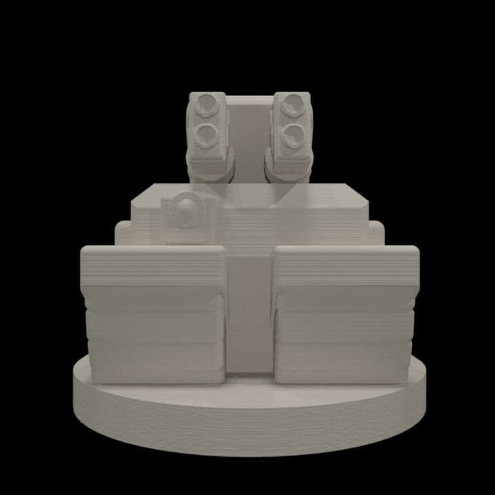3D Printable Turret Mech (18mm scale) by Arian Croft