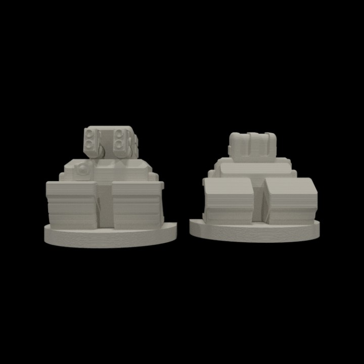 3D Printable Turret Mech (18mm scale) by Arian Croft