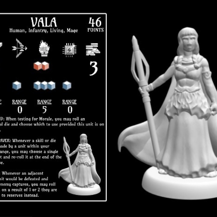 3D Printable Vala (18mm scale) by Arian Croft