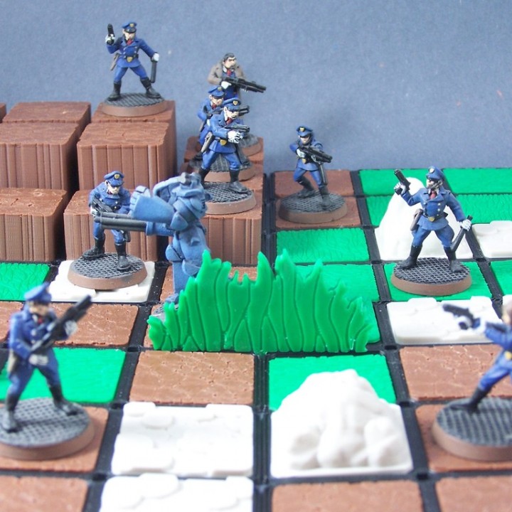 3D Printable Modular Heroic-Scale Terrain System by Arian Croft