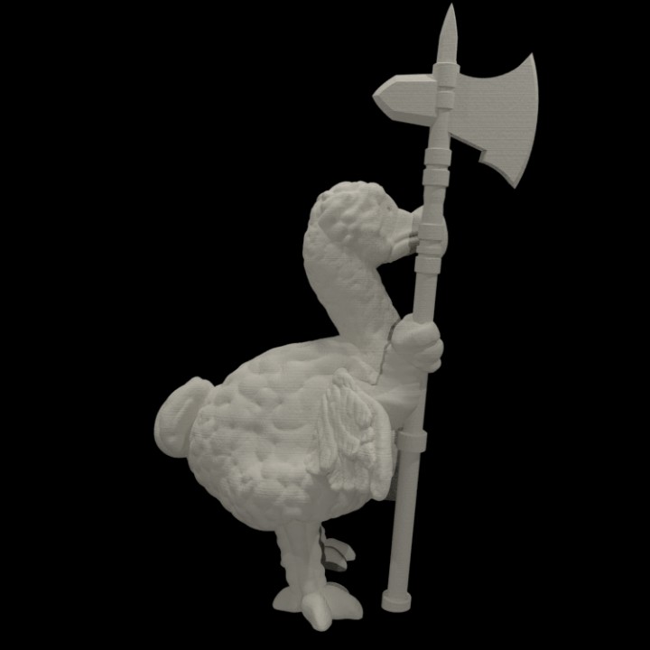 3D Printable Dodo Guard (28mm/Heroic scale) by Arian Croft