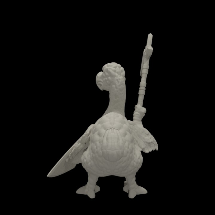 3D Printable Dodo Guard (28mm/Heroic scale) by Arian Croft