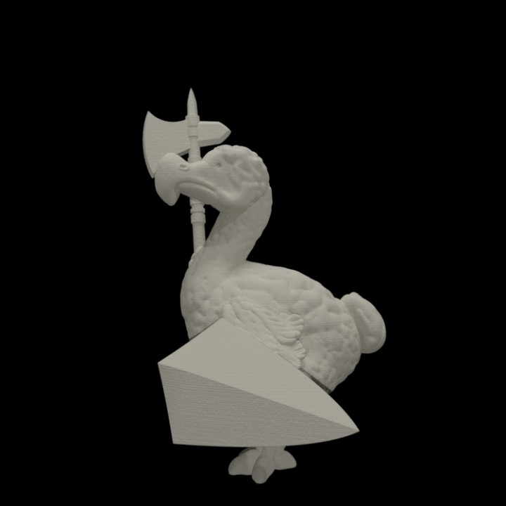 3D Printable Dodo Guard (28mm/Heroic scale) by Arian Croft