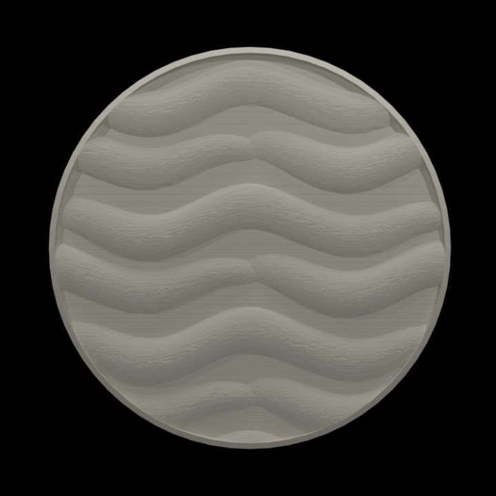 3D Printable Z.O.D. Water Theme Bases (28mm/Heroic scale) by Arian Croft