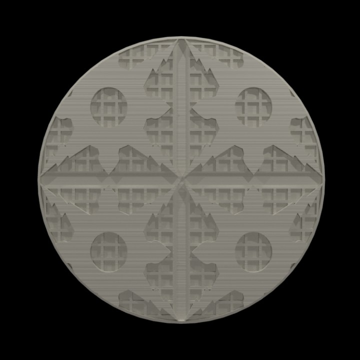 3D Printable Z.O.D. Raygun Gothic Theme Bases (28mm/Heroic scale) by ...