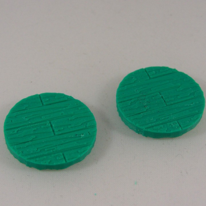 3D Printable 25mm Wooden Plank Base for 25-30mm Miniature Games by ...