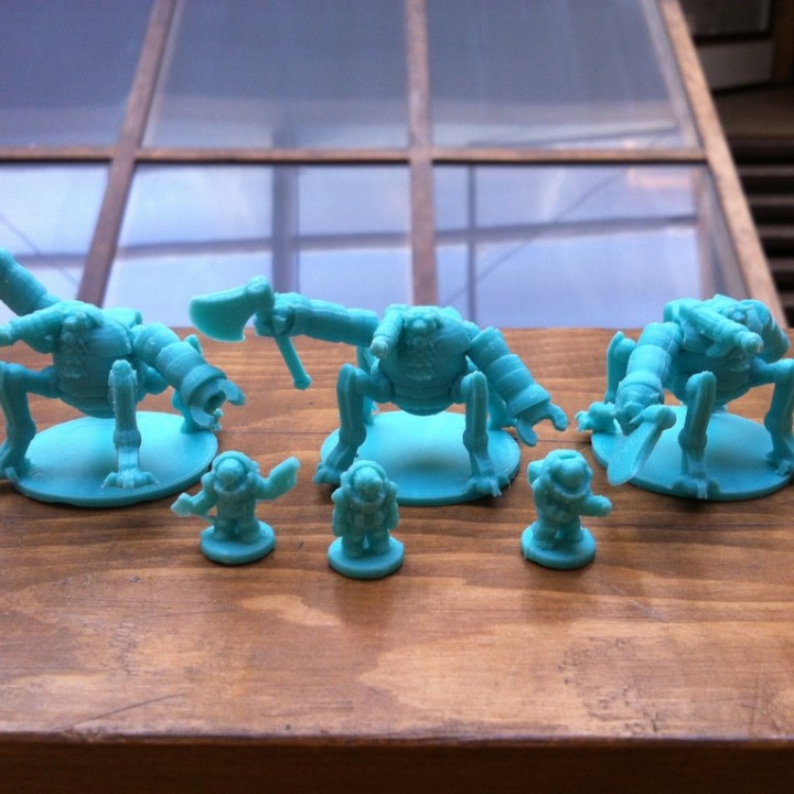 3D Printable Dwarven Mech by Arian Croft