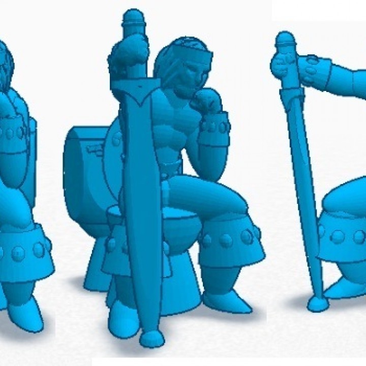 3D Printable Wardar, Lord of the Porcelain Throne by Arian Croft