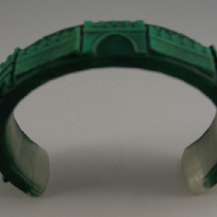 3D Printable Castle Bracelet by Arian Croft