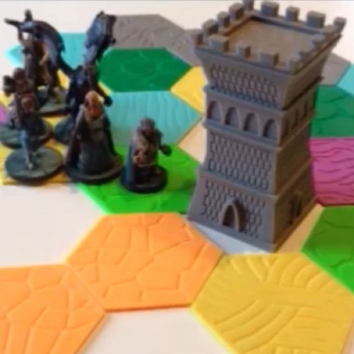 3D Printable Drakendar Tabletop Roleplaying Map Tiles by Arian Croft