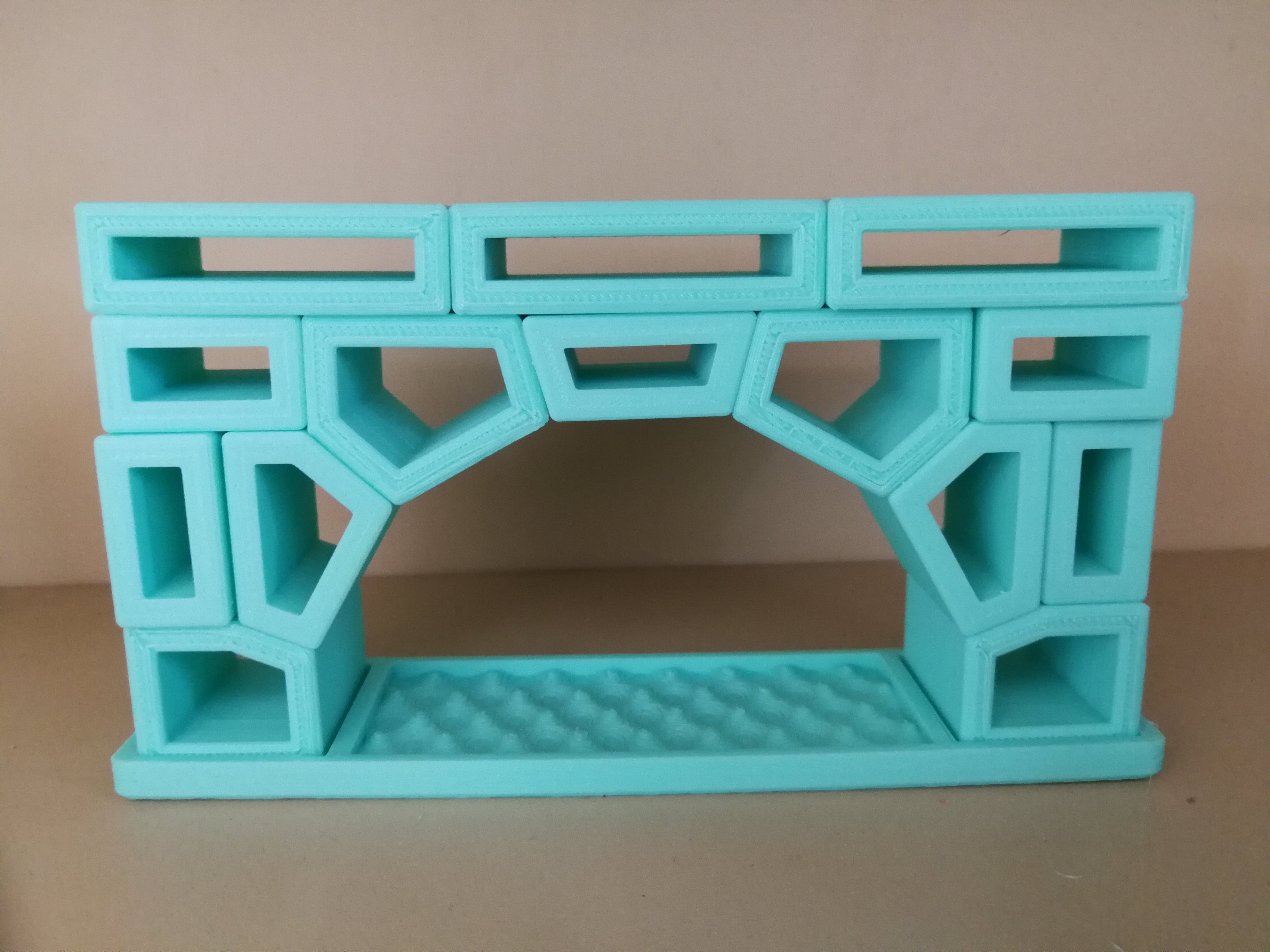 3D Printable Arch Builder Puzzle Blocks by Devin Enrique Büchele de Montes