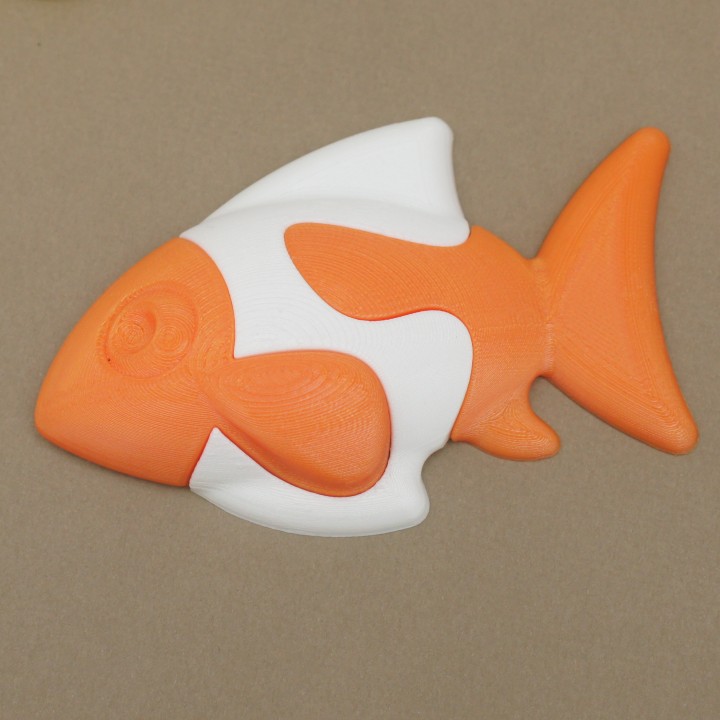 3D Print of Kid's Jigsaw // Clown Fish by MixedGears